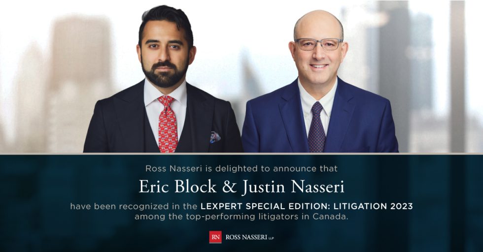 Ross Nasseri is delighted to announce that Eric Block and Justin ...